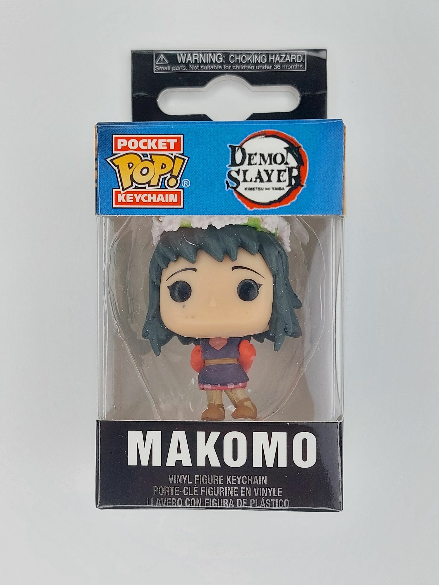 Брелок keychain Макомо с венком на голове Makomo with Headdress из аниме Истребитель демонов / Клинок рассекающий демонов
