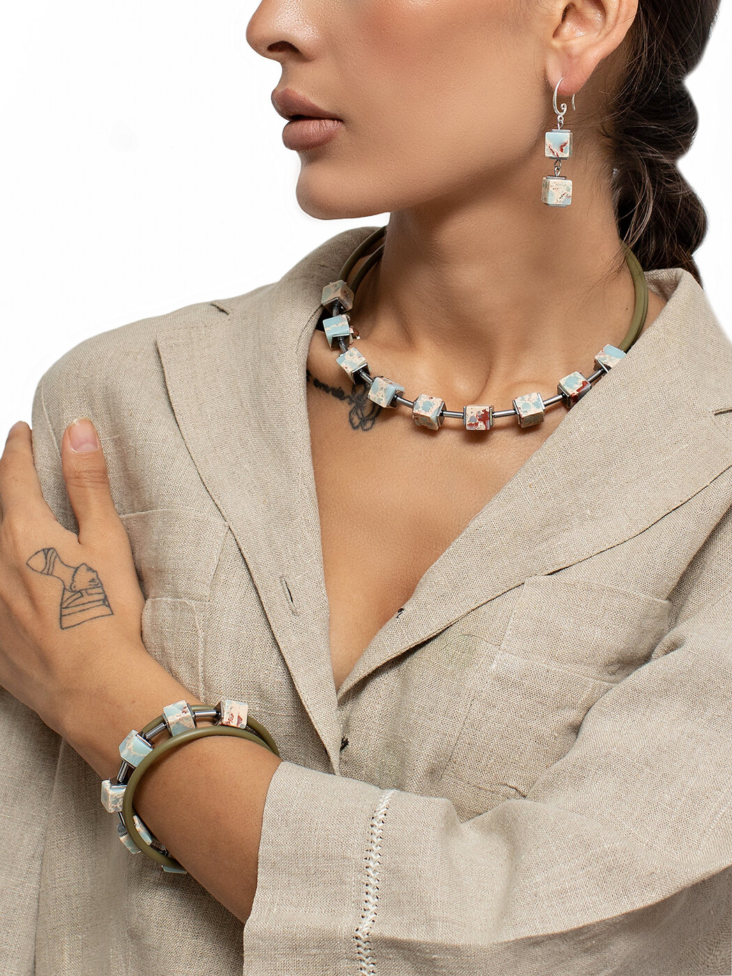 Колье, муранское стекло