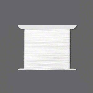 Нить шелковая, толщина E, белая, моток, 21.9 метра