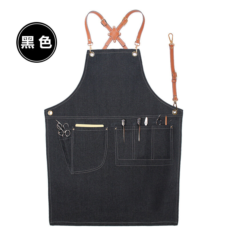 Пояс джинсовый Lychee Cross Brown Belt G, черный