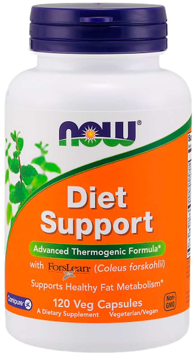 Поддержка диеты, 120 вегетарианских капсул, NOW