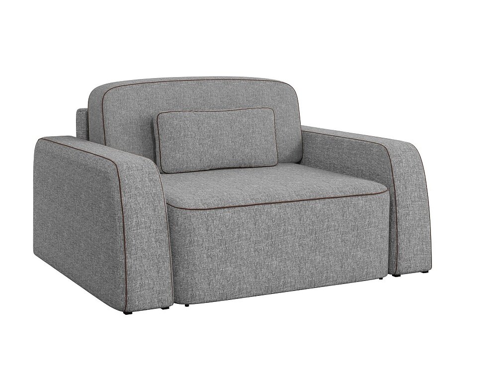 Кресло-кровать Гермес Серое Рогожка, 146х105х80 см, с ящиком для белья