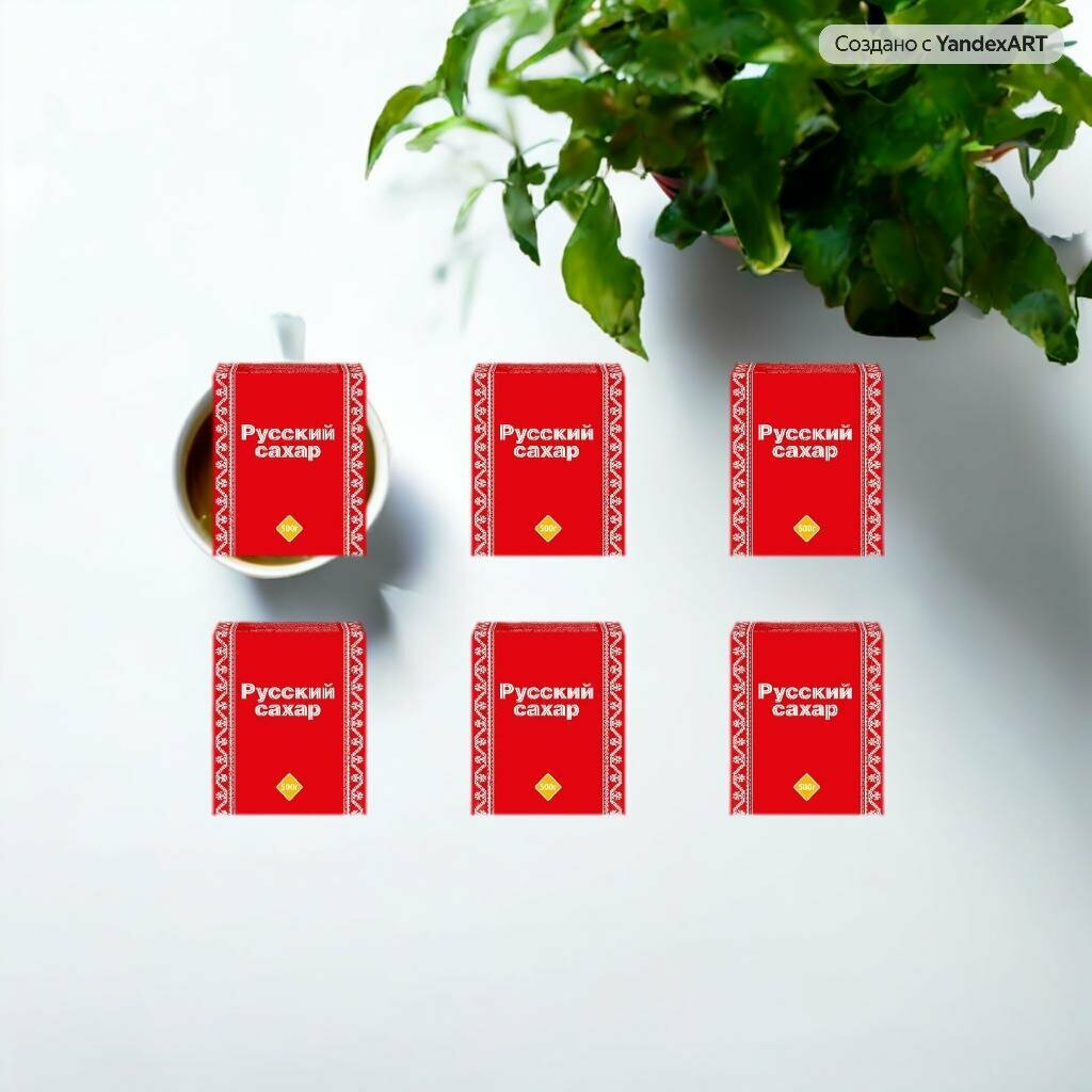 Русский сахар Сахар Рафинад, Русский ГОСТ, 500 гр, 6 шт