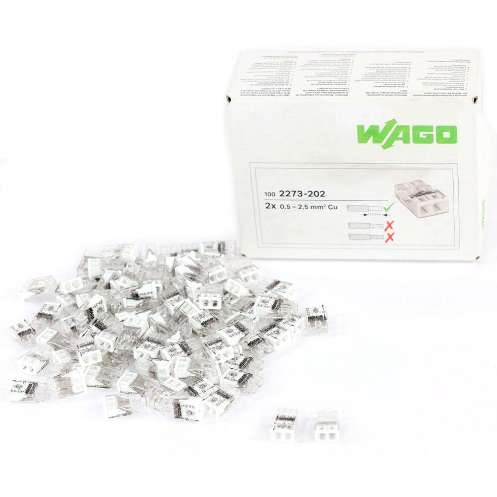 Клемма-экcпресс, 2-проводная до 2,5 мм², WAGO
