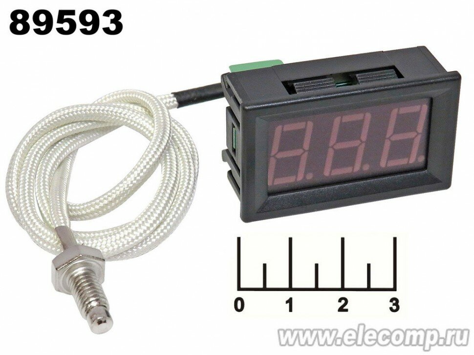 Радиоконструктор термометр цифровой (-30.+800C) 12VDC зеленый XH-B310