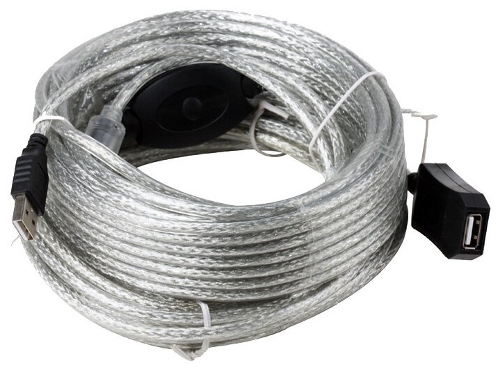 Кабель-адаптер/ Кабель-адаптер USB2.0-repeater, удлинительный активный Af> 20м Aopen