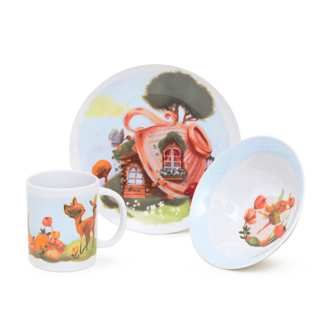 Детская фарфоровая посуда 3 пр. арт. 14184