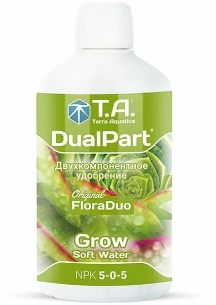 Удобрение Terra Aquatica (DualPart) Grow SW (для мягкой воды) 0.5 литра (500 мл)