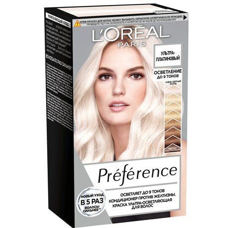 Краска для волос L'Oreal Preference 950 Ультра платиновый, (1 шт)