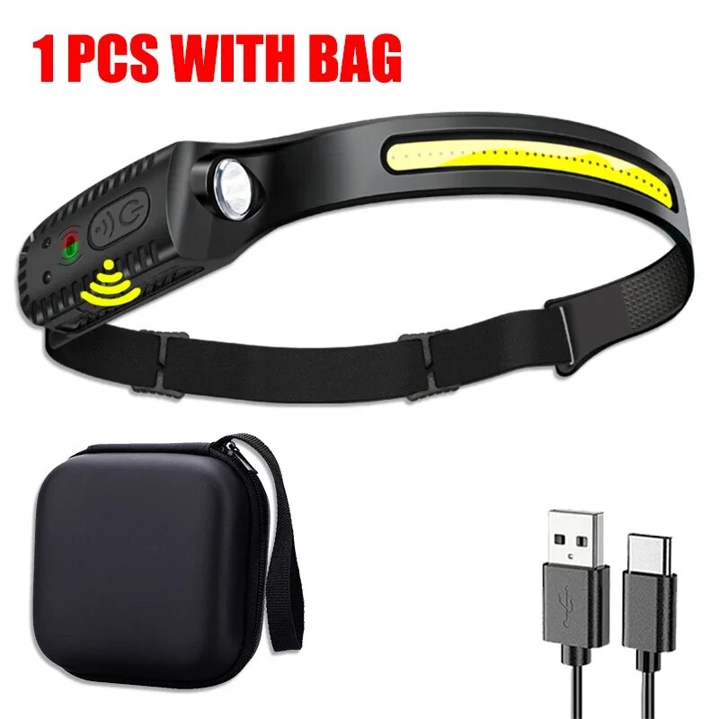 Налобный фонарь KDULIT USB, 1Pcs with bag