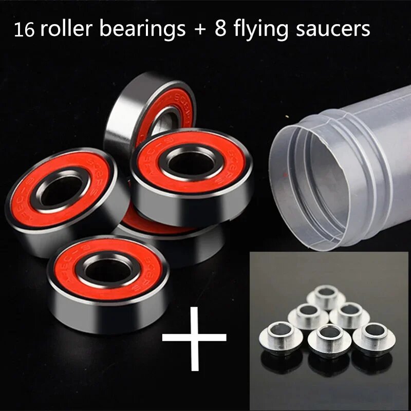 Роликовые колеса LJK004 белые/желтые 72/76/80 мм 8 шт 16 roller bearings