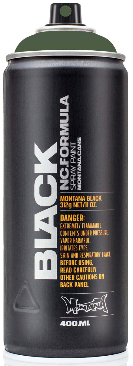 Краска для граффити аэрозольная MONTANA BLACK серый шторм 0,4л 6530 BLK