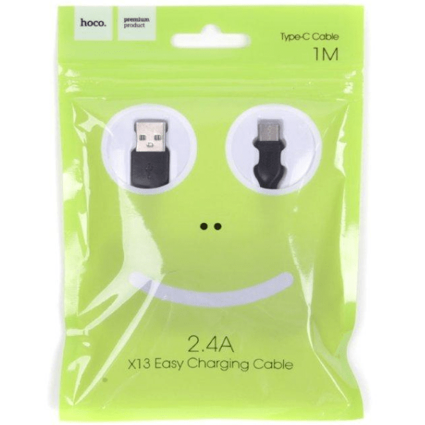 Кабель HOCO X13 USB Type-C 1m черный (IS972392)
