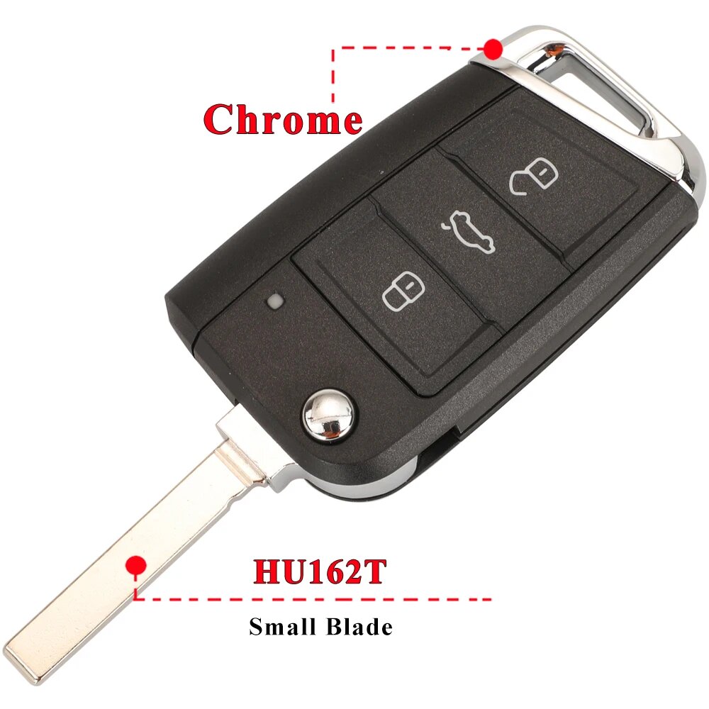 Корпус Выкидного Ключа Jingyuqin Для VW Golf 7 GTI MK7 Passat B8 Jetta Touran Skoda Octavia A7 Seat Leon Ibiza - Совместим С .