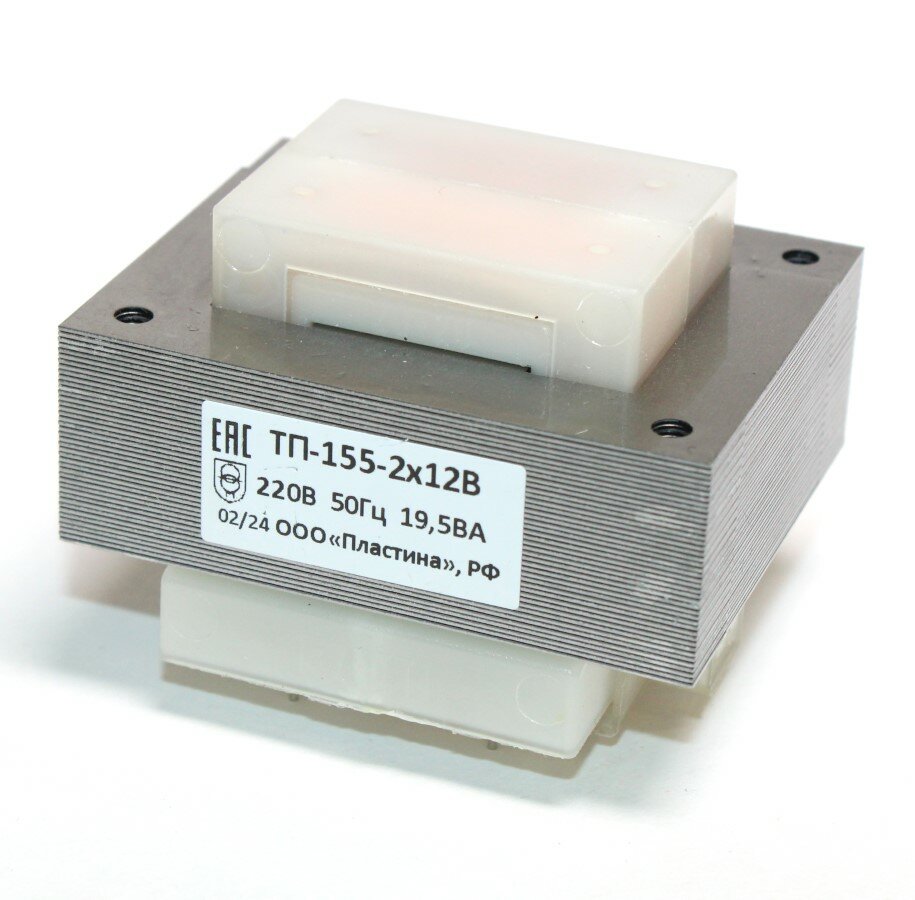 Трансформатор силовой ТП155-2 (19,5 Вт) 2*12В хх