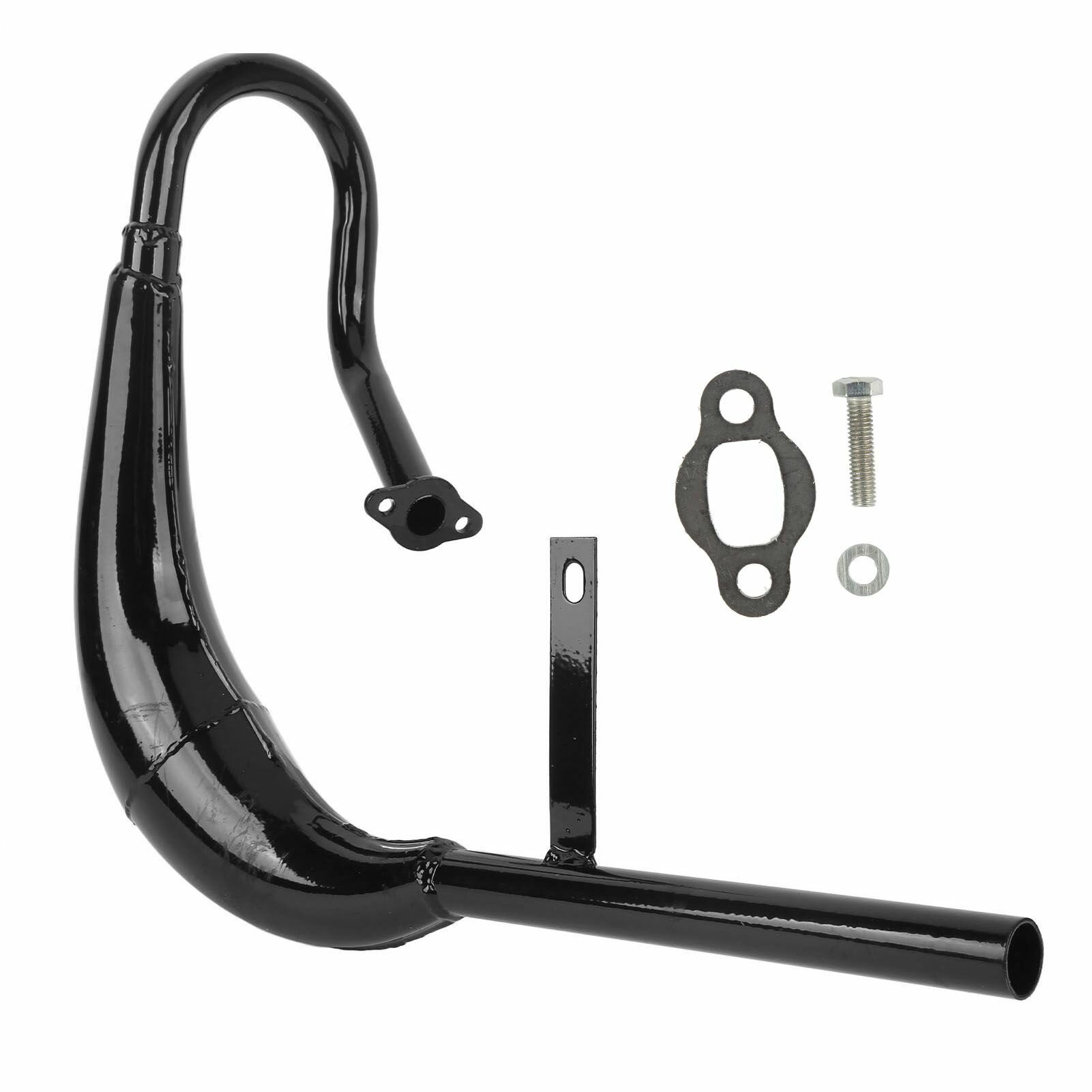 Выхлопная труба 40 мм с шумоподавлением, черная