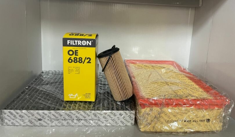 Комплект фильтров Filtron + Green Filter (масл.06L115562 + возд.5Q0129620B + салон.5Q0819653)