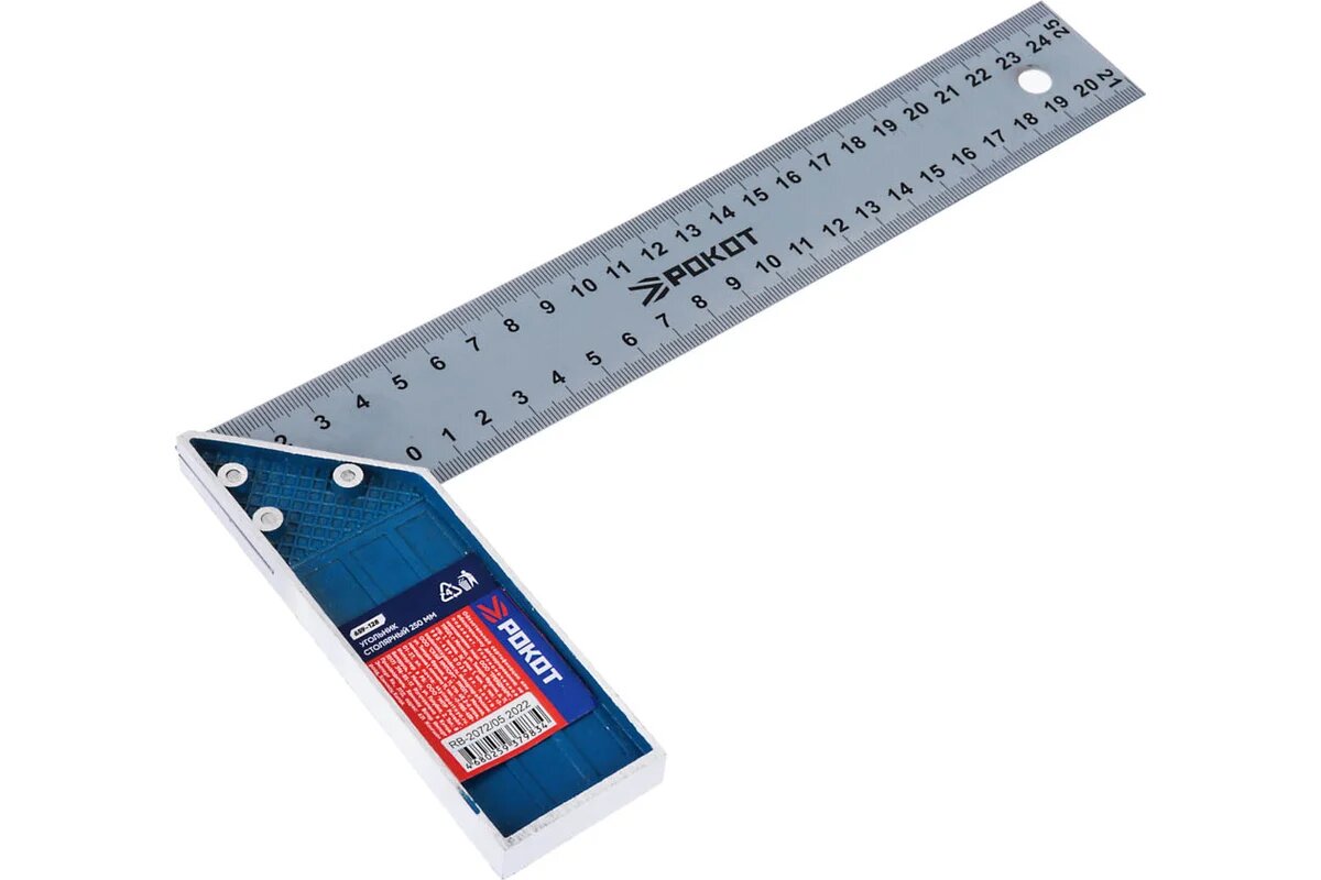 Рокот Угольник столярный 250 мм 659-128 для точного измерения углов и прямых линий