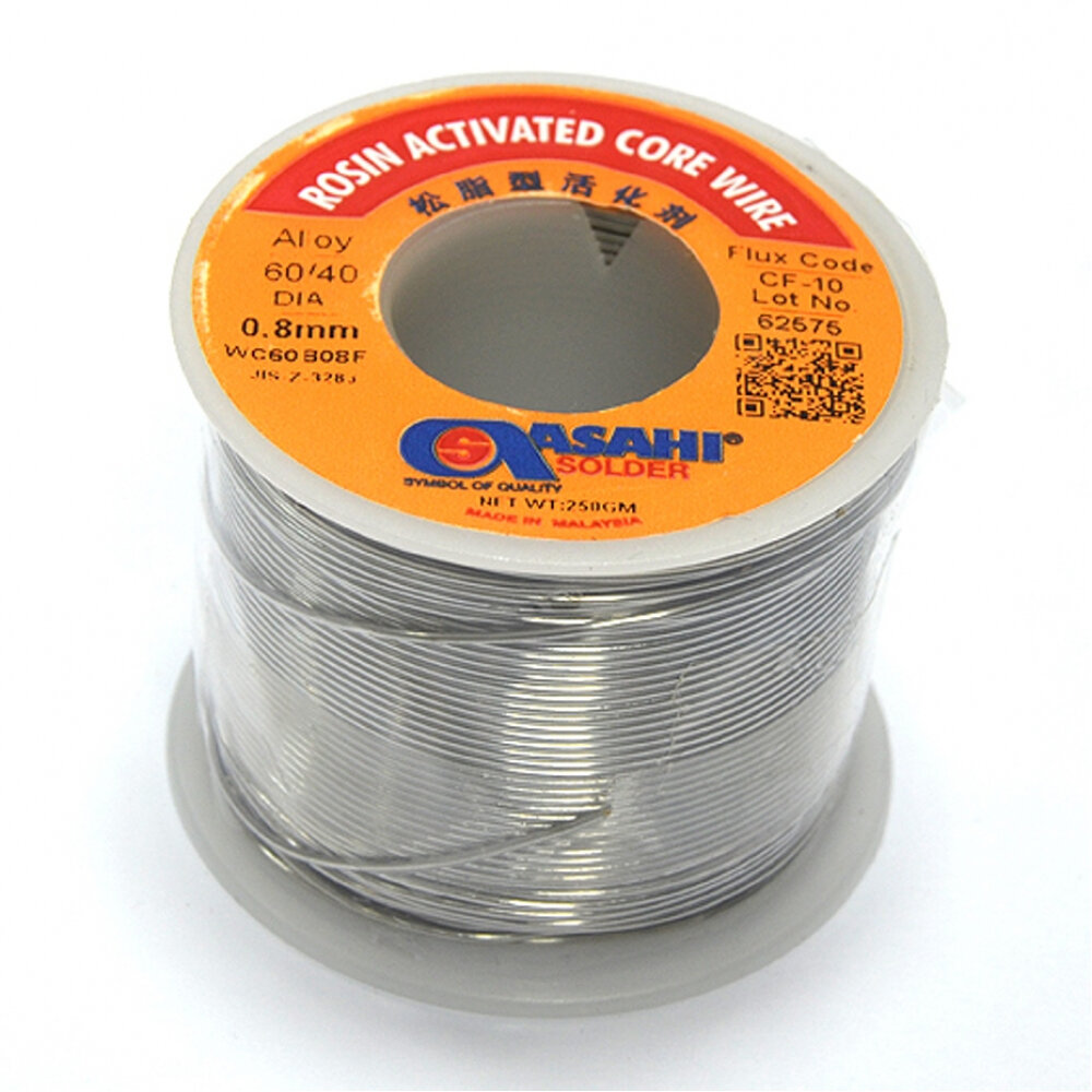 Припой (0.8 мм, 0.25 кг, Sn60/Pb40, CF10 флюс RA) ASAHI 00-00000063