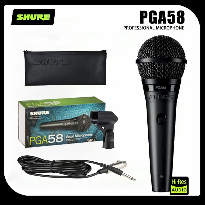 Shure Микрофон для живого вокала Shure PGA58 черный