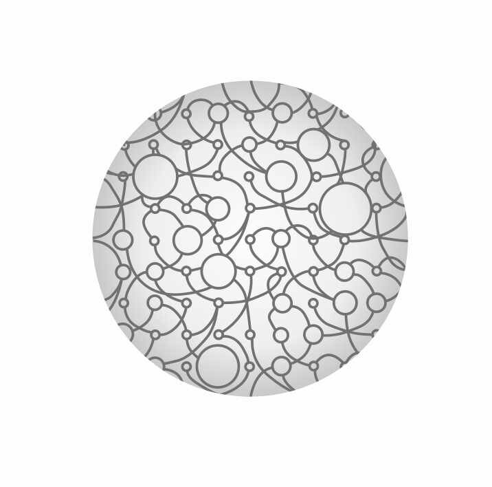 LEEK светильник светодиодный декоративный 48W(3700lm) 6000K 6K Молекула d380x55мм IP22 СЛЛ LE061208-036