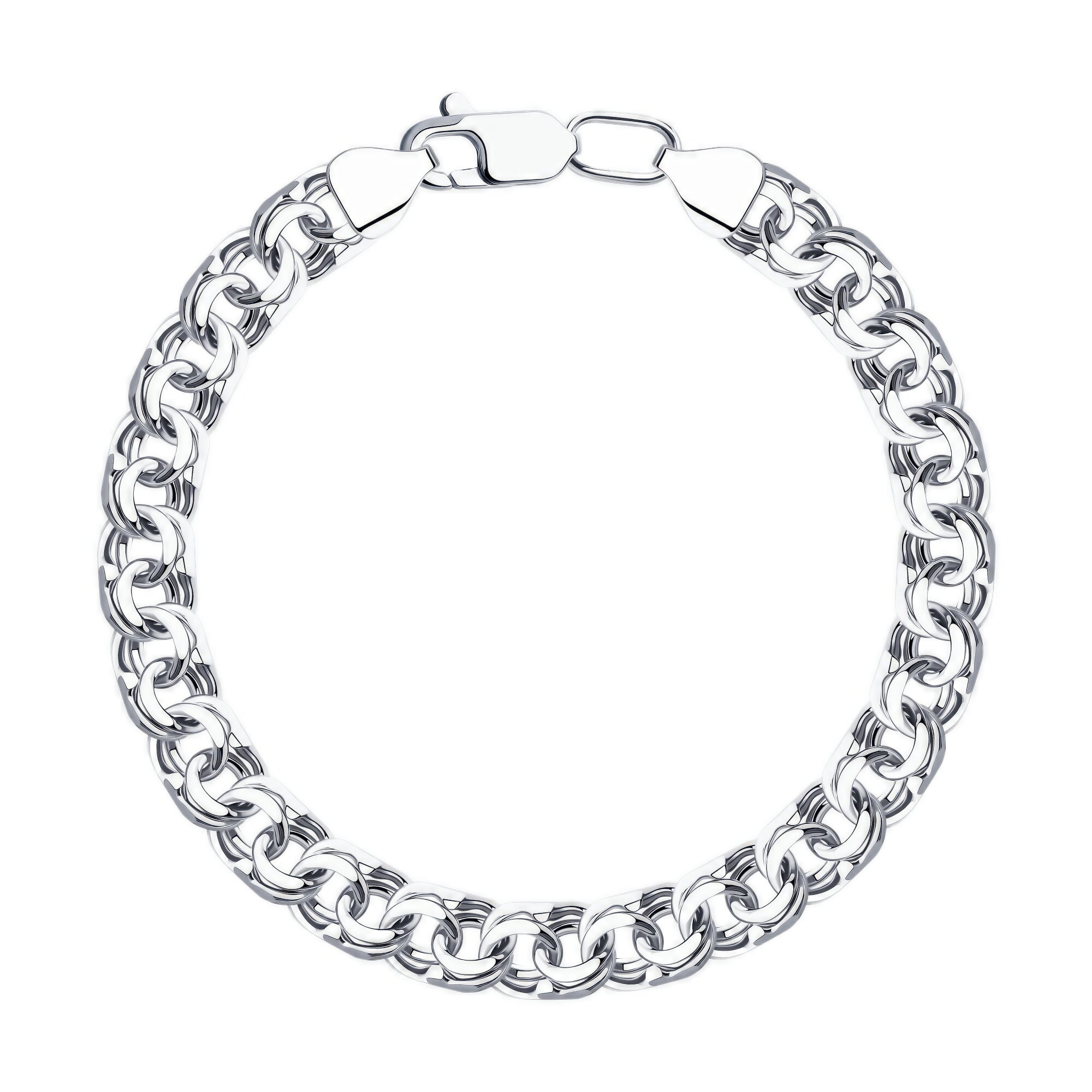 Браслет, серебро, 925 проба, родирование