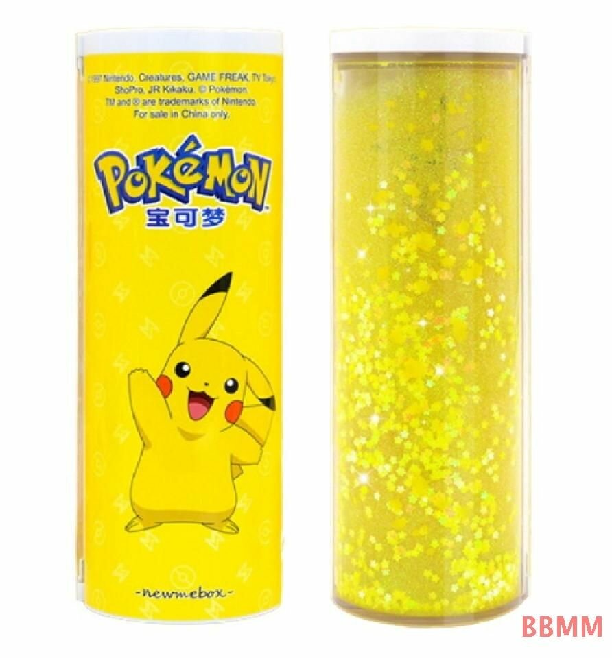 Умный пенал newmebox Пикачу (Pikachu Pokemon) с блестками