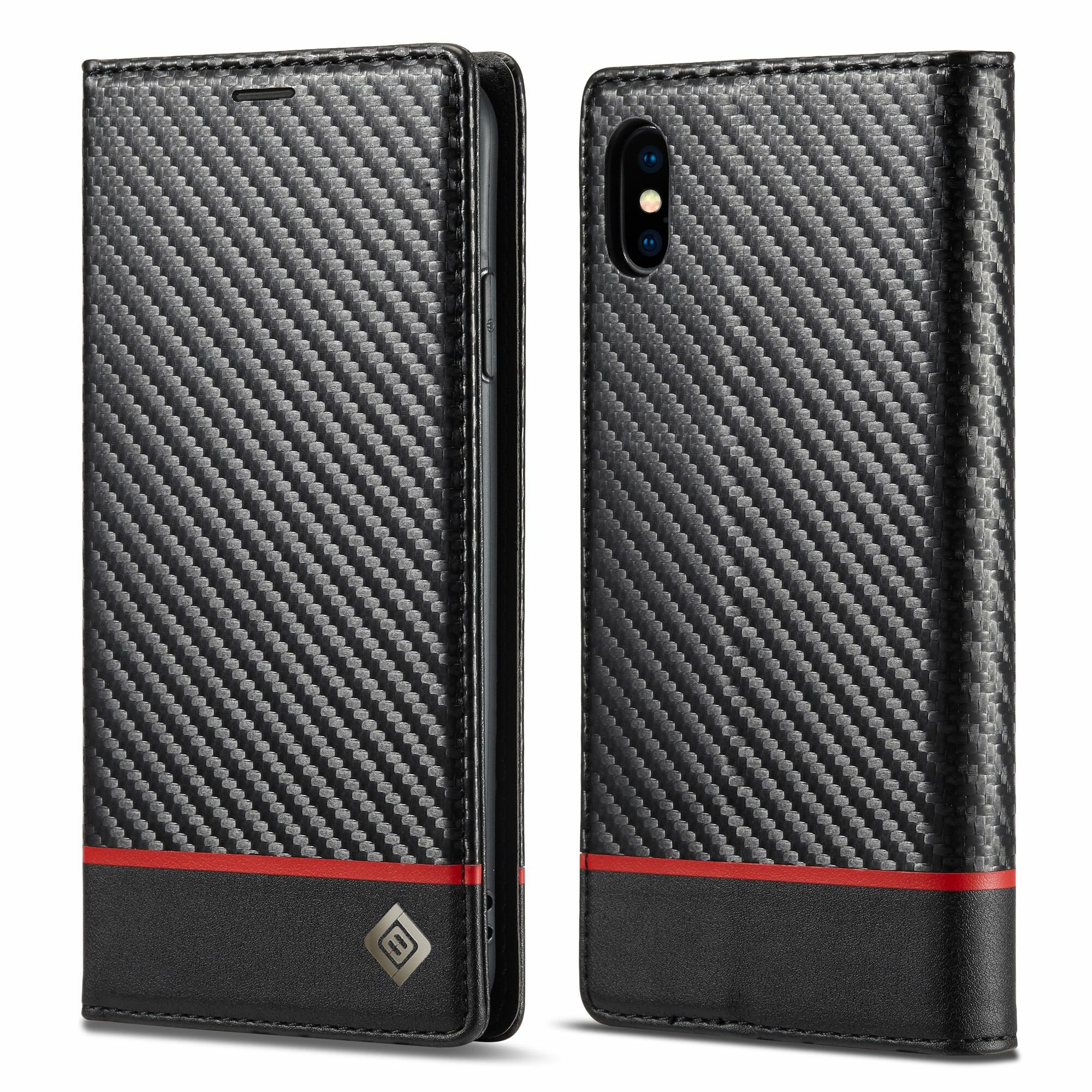 LCIMEEKE Роскошный книжка чехол для Apple iPhone XS Max / Айфон XS Макс с защитой от падения