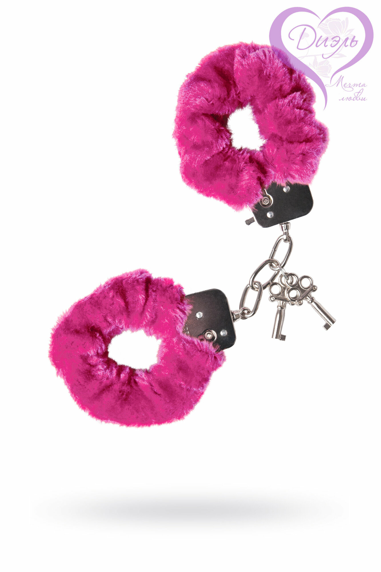 Наручники TOYFA Theatre, меховые, розовые, 28 см.