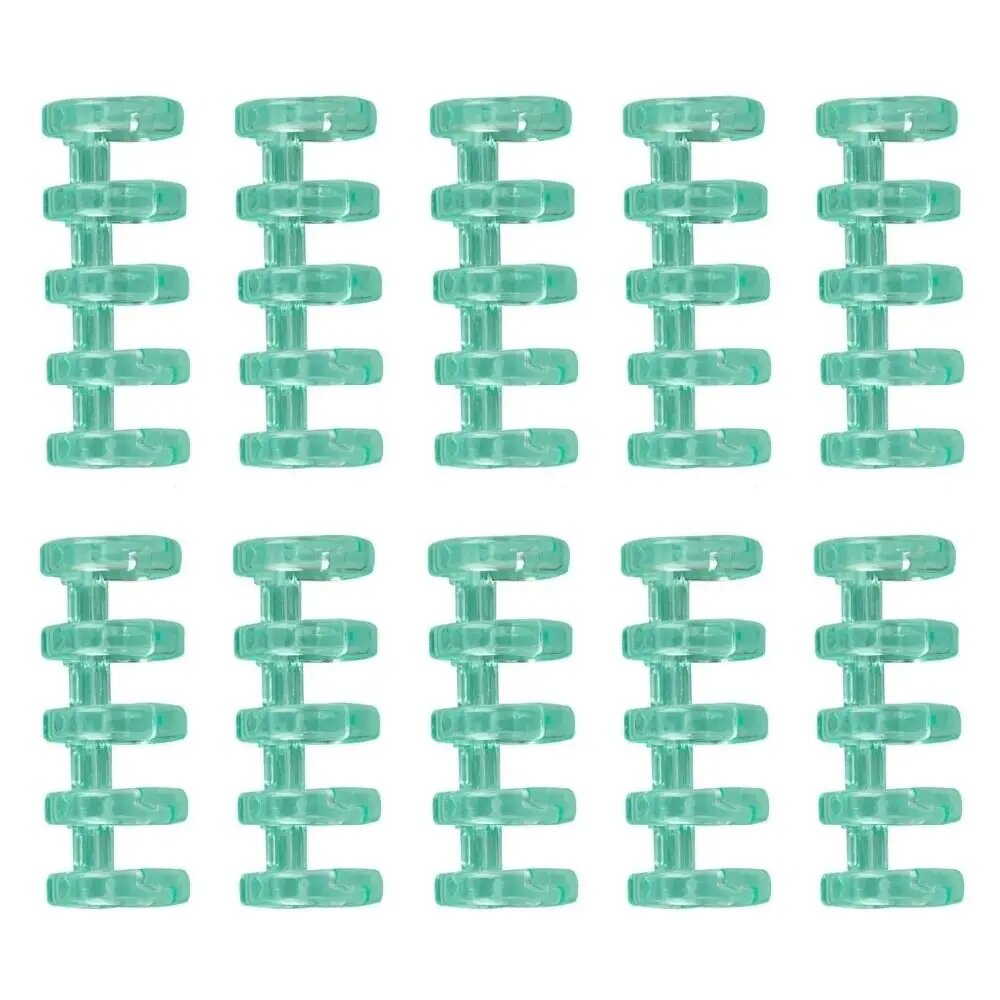 Пластиковые кольца для сшивания, green, 10 шт.