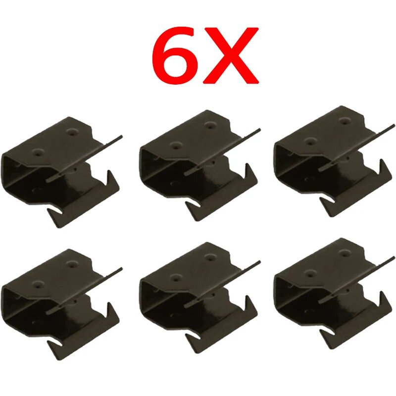 Зажимы для отделки панели капота, металлический зажим, переднее нижнее ветровое стекло для Ford Focus 1998-2023 гг. 6X