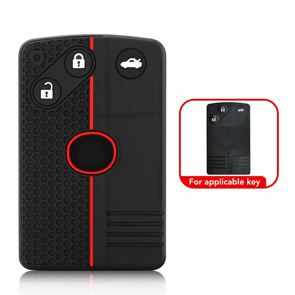 2 3 4 кнопки силиконовый чехол для автомобильного ключа для Mazda 3 5 6 Cx-7 Cx7 Cx9 Rx8 Mx5 M8 Miata Mx5 Verisa Premacy аксессуары для смарт-карт 3 Button