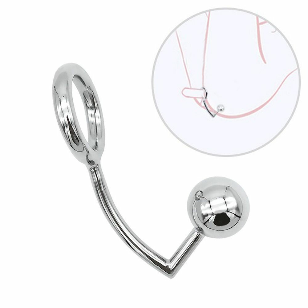 Анальный крюк, серебристый