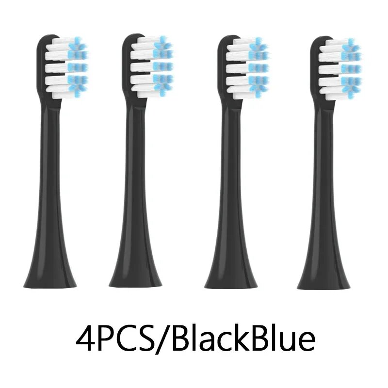 Насадки для зубной щетки SOOCAS X3/X3U/X5, 4 шт, BlackBlue
