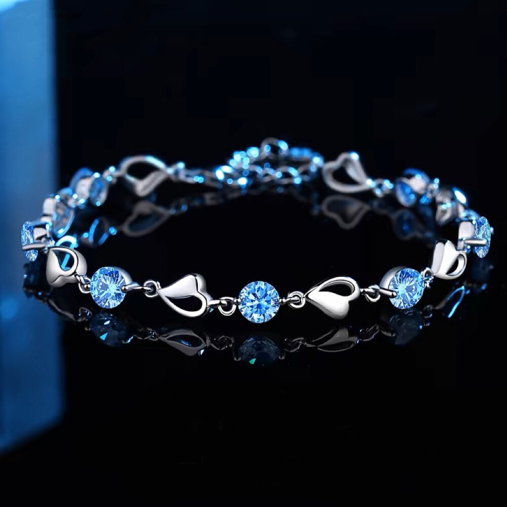 Браслет, искусственный камень, кристалл