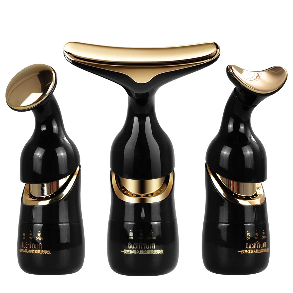 CAMMUO электрический массажер для лица 3 IN 1-Black