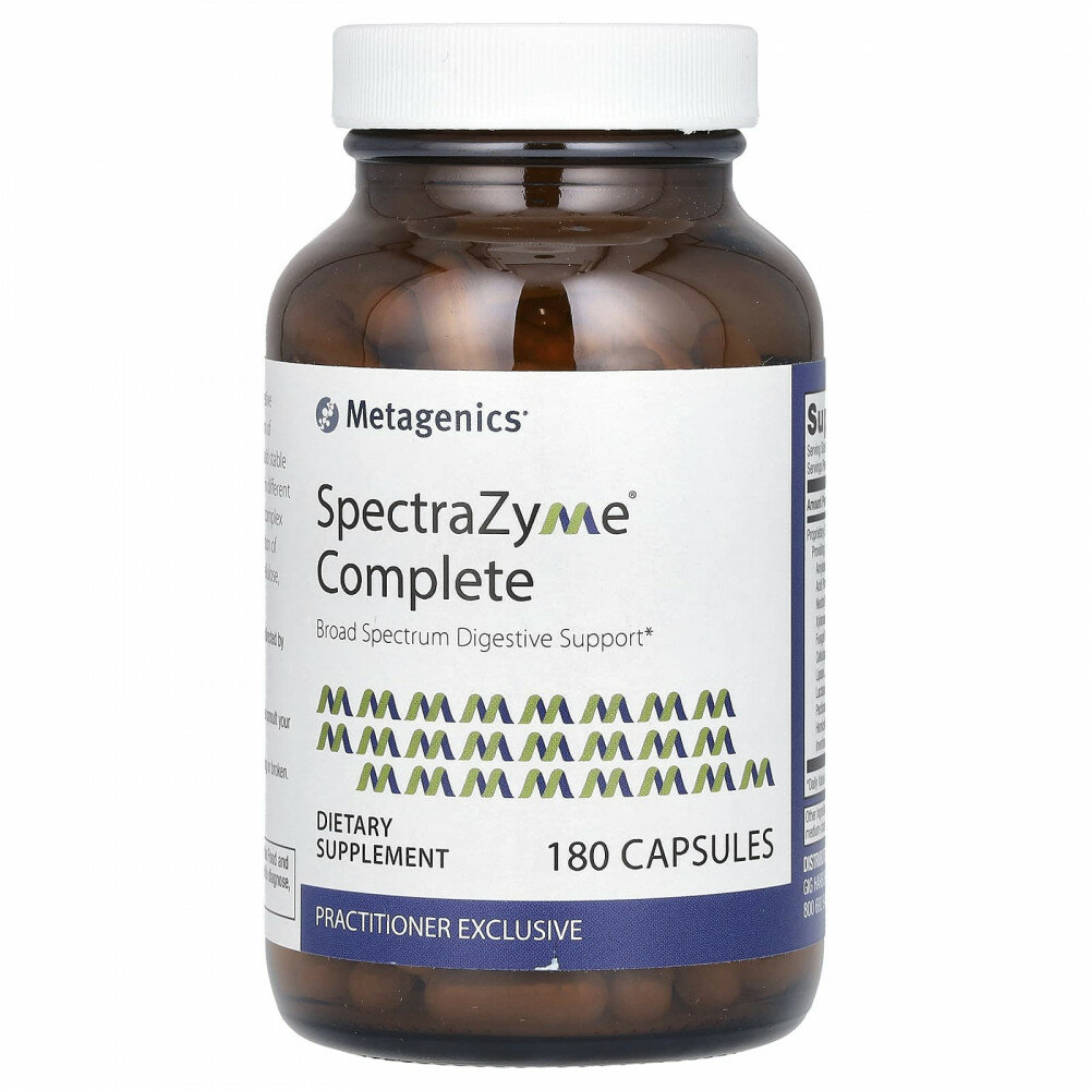 Metagenics, SpectraZyme®, полные ферменты, 180 капсул