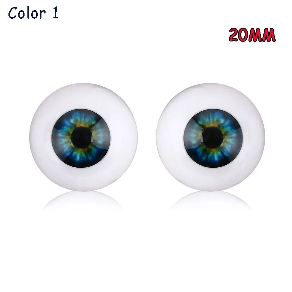 Детские кукольные глаза из акрила 20 мм, 22 мм, 24 мм color1-20mm