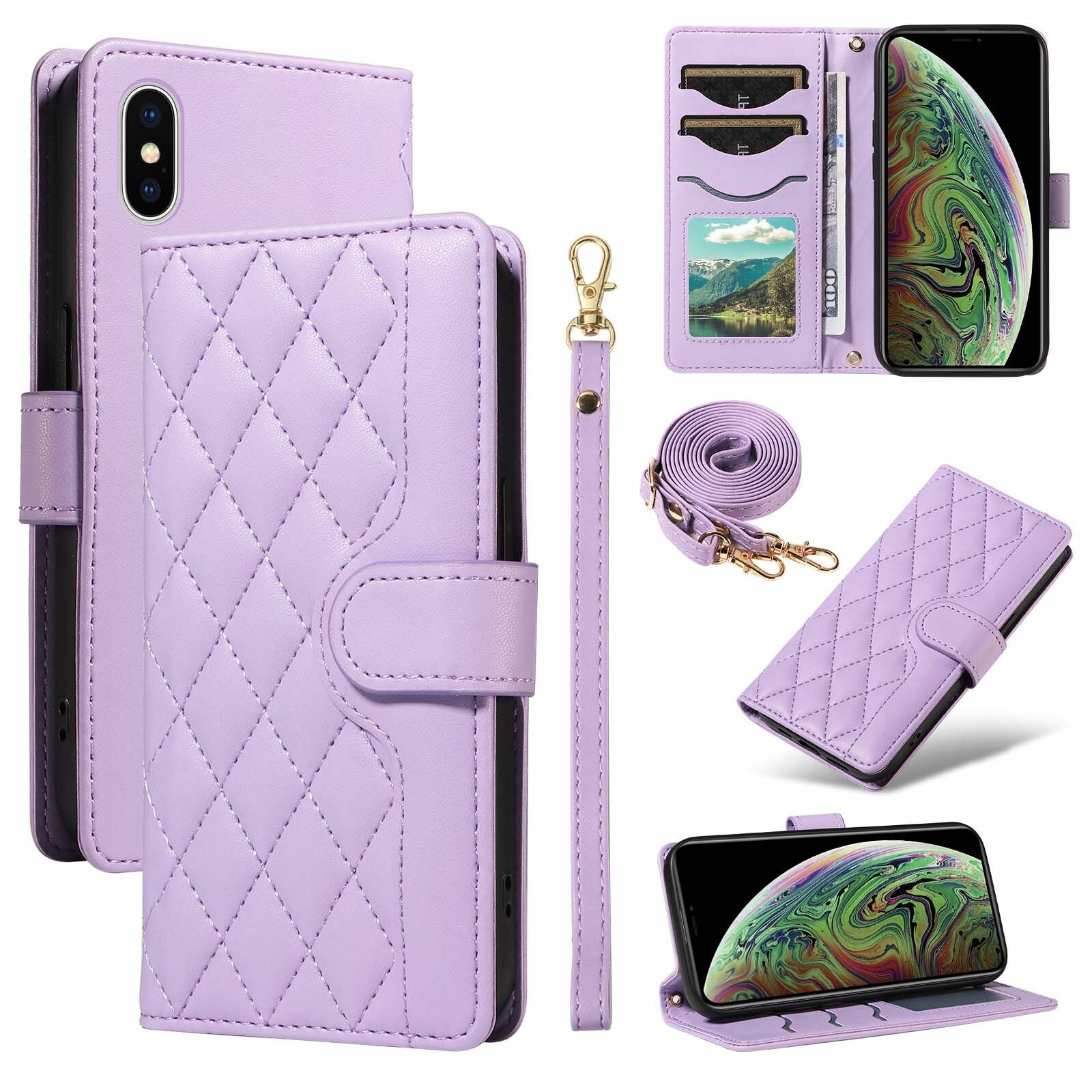 YIKATU Кожаный Чехол Для Apple iPhone X / iPhone XS (Айфон Х / Айфон ХС) С визитницей из экокожи, модный, против падения, подарочный, элитный, книжка