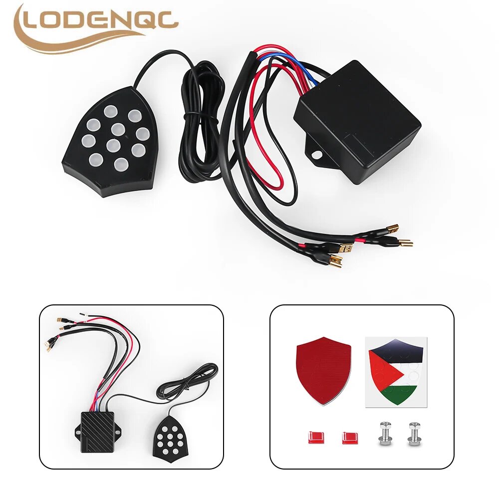 12 В-24 В 10 звуковых музыкальных электронных звуковых сигналов для любых транспортных средств, контроллер-регулятор, монитор, аксессуары для модификации автомобиля