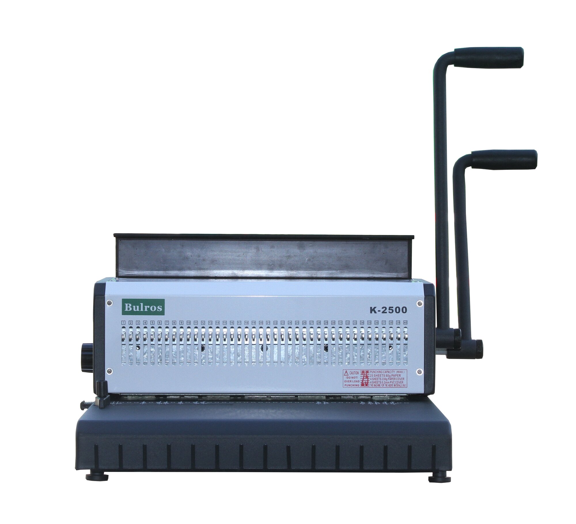 Переплетчик Bulros K-2500 на металлическую пружину 3:1, 350мм 25/120 листов, квадратные отверстия