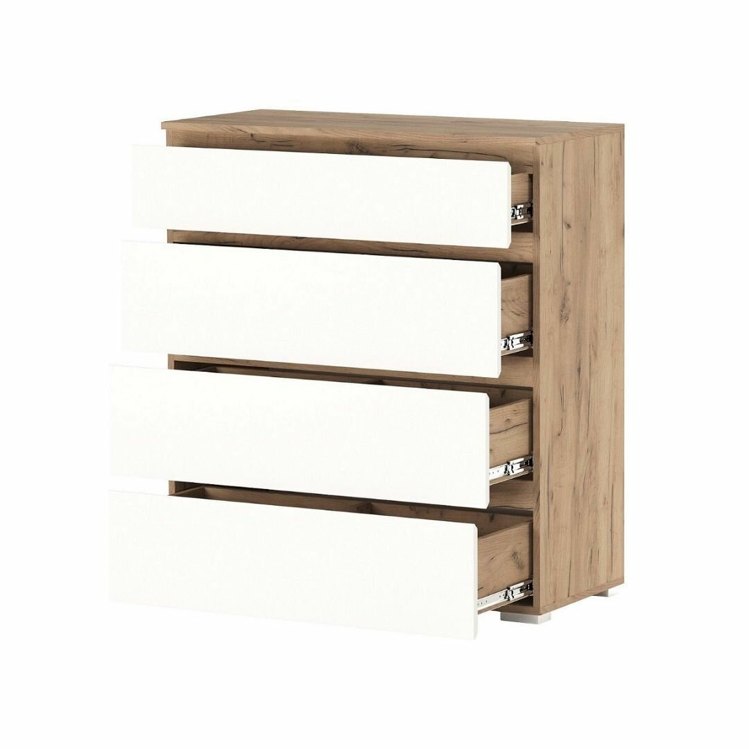 Комод 4Я "гретта" (Дуб крафт золотой/Белый)