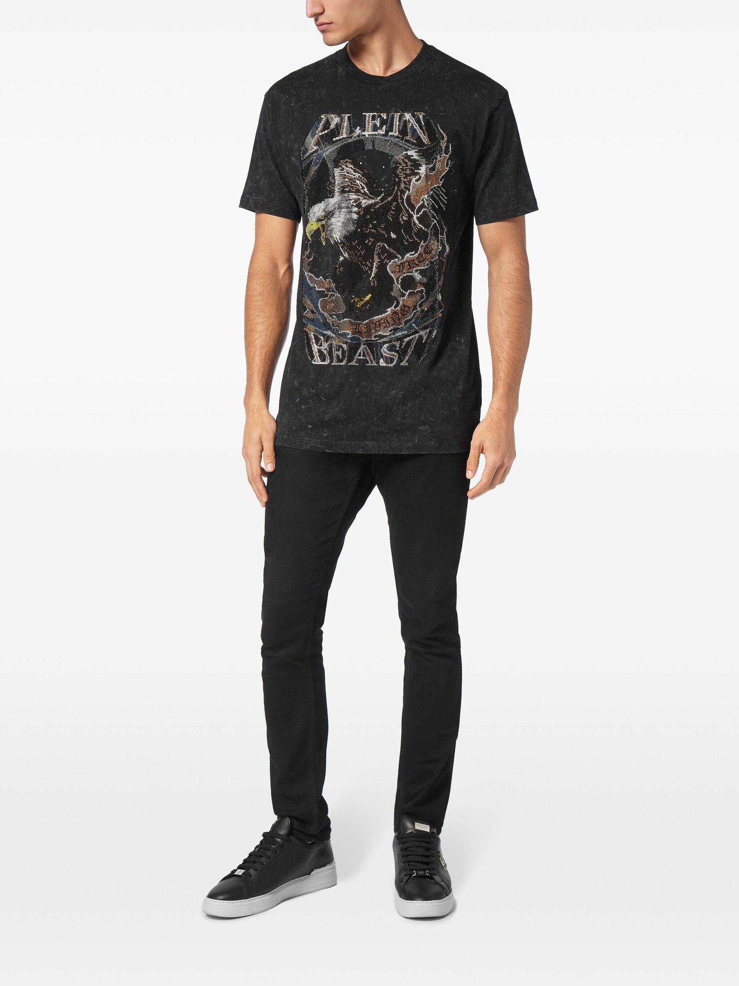 Футболка PHILIPP PLEIN, размер 52, black/black — фото 1