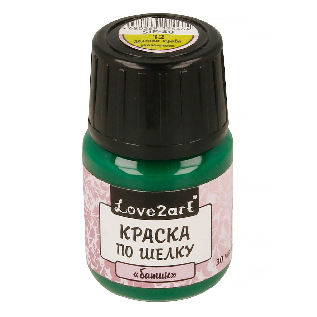 "Love2art" Краска по шелку "батик" SIP-30 30 мл 12 зеленая трава