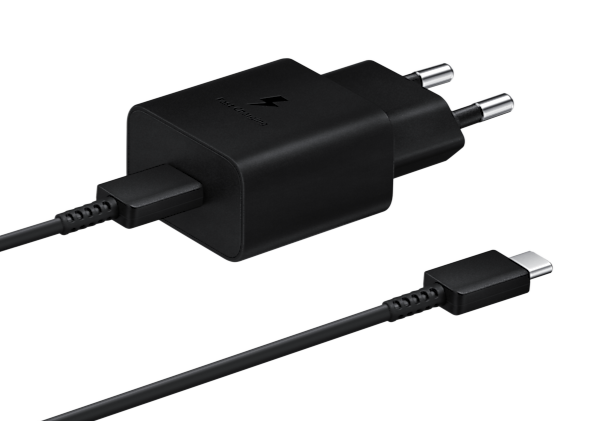 Сетевое зарядное устройство Samsung 15W EP-T1510XBEGEU + Кабель Type-C Черный Type-C RU