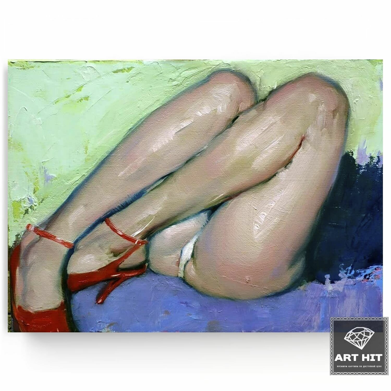 Картина эротика, девушки 18+, 40х60 см.