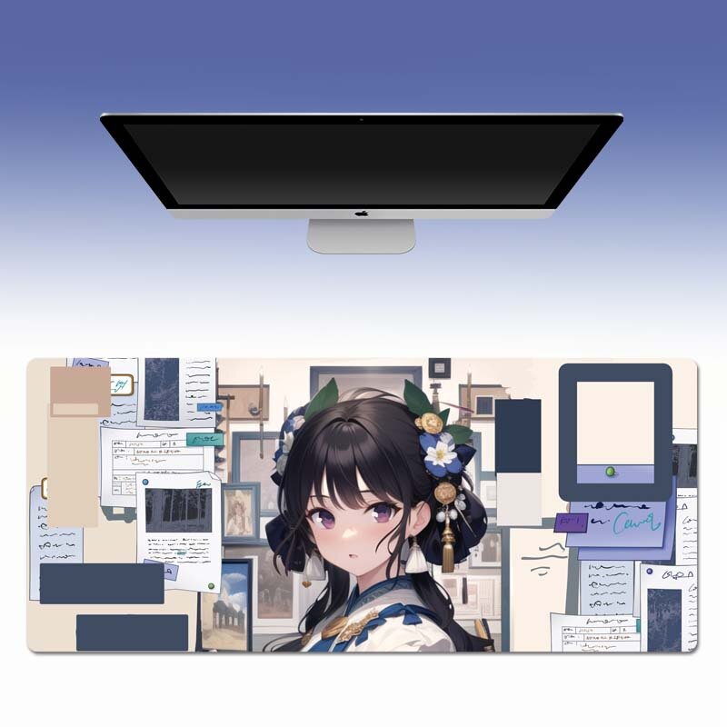 Коврик для мыши Liangcaida "Cute Anime Girl", натуральный каучук, нескользящий, 600x300 мм