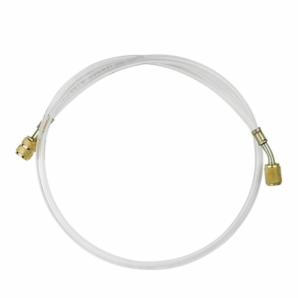 Набор инструментов, Прозрачная труба для заправки фреоном кондиционеров и холодильников - 1 м с одним мужским и одним женским концом, длина около 93 см, 1 шт