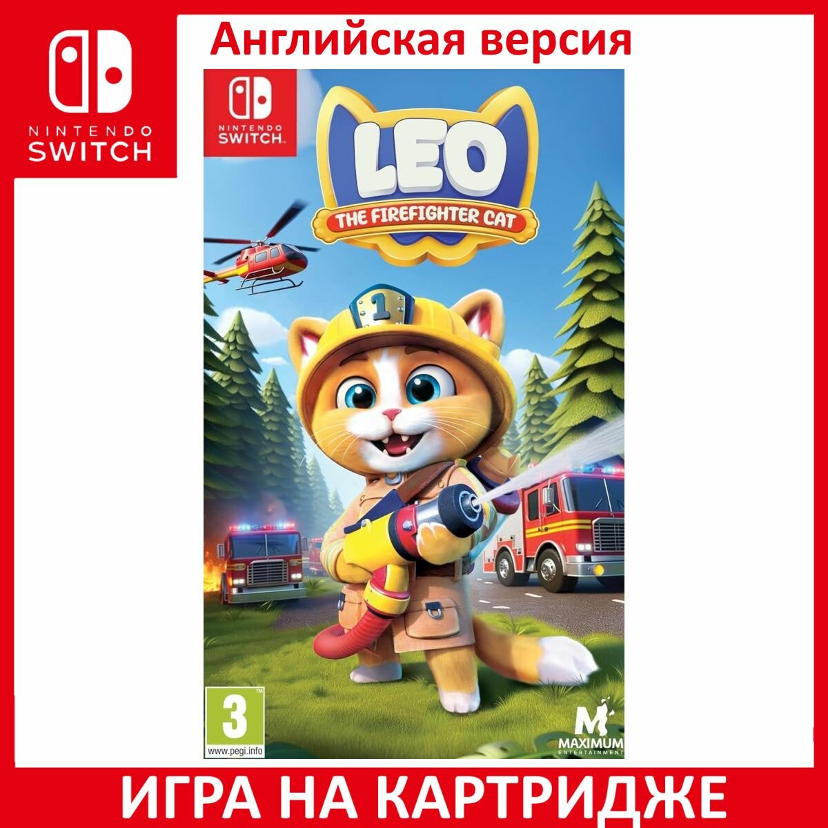 Игра Leo The Firefighter Cat Switch Картридж на Nintendo Switch Английская версия