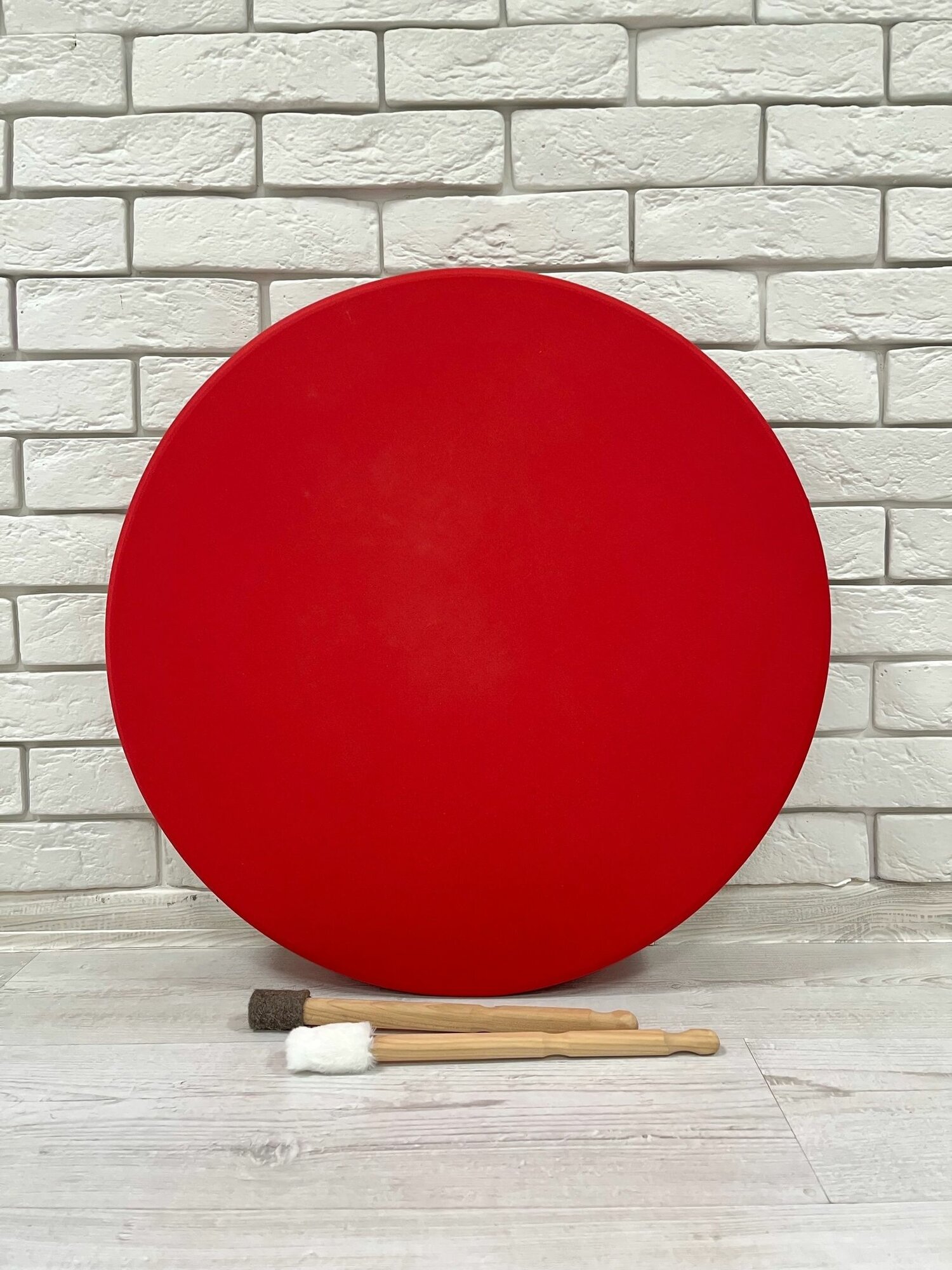 Бубен шаманский из ткани с колотушкой, 60 см